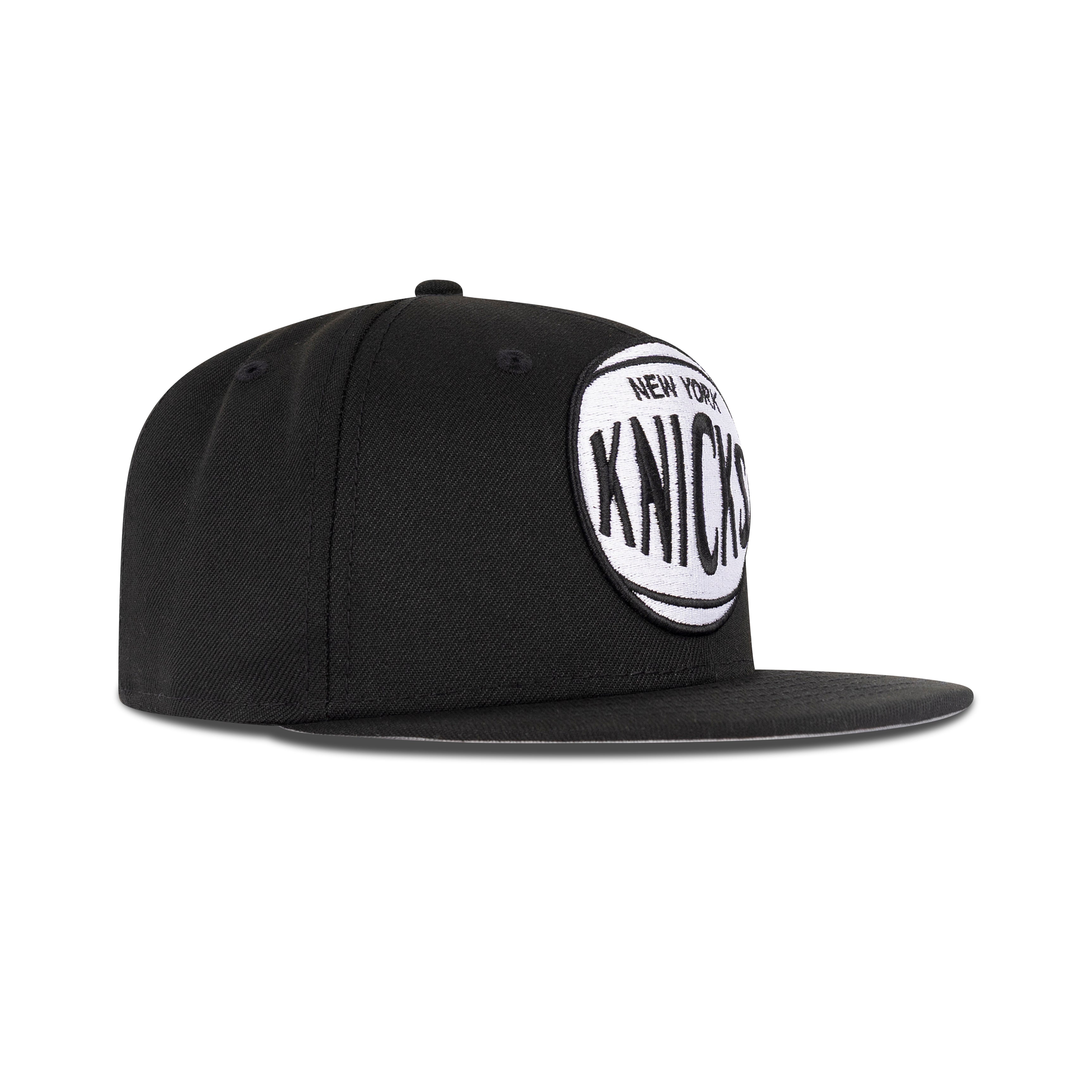 New Era New York Knicks Fitted Grey Bottom "Black White" – Dome Peace